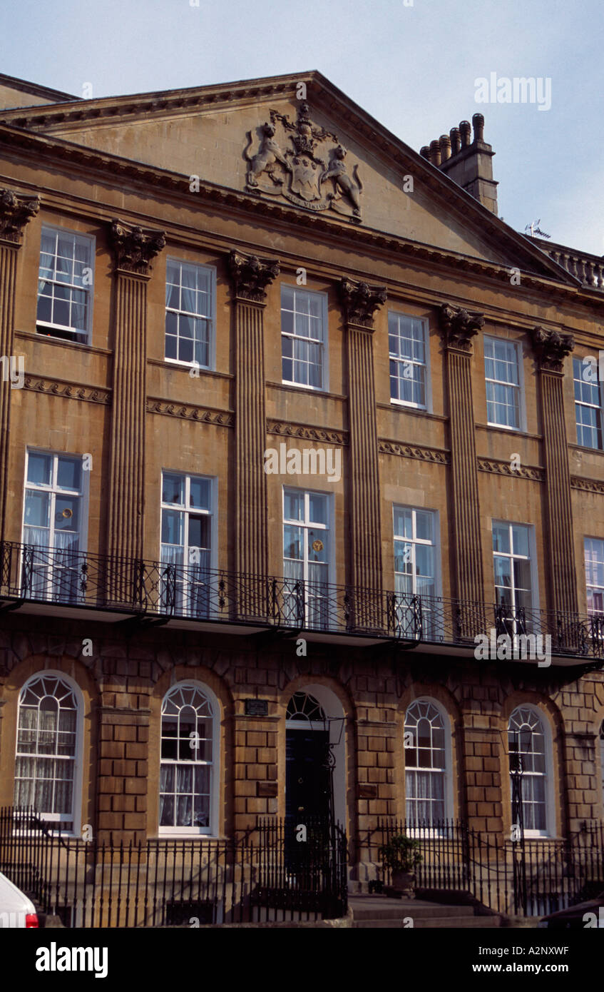 Georgian terrace in Great Pulteney Street, Bath Spa, England UK Stock ...