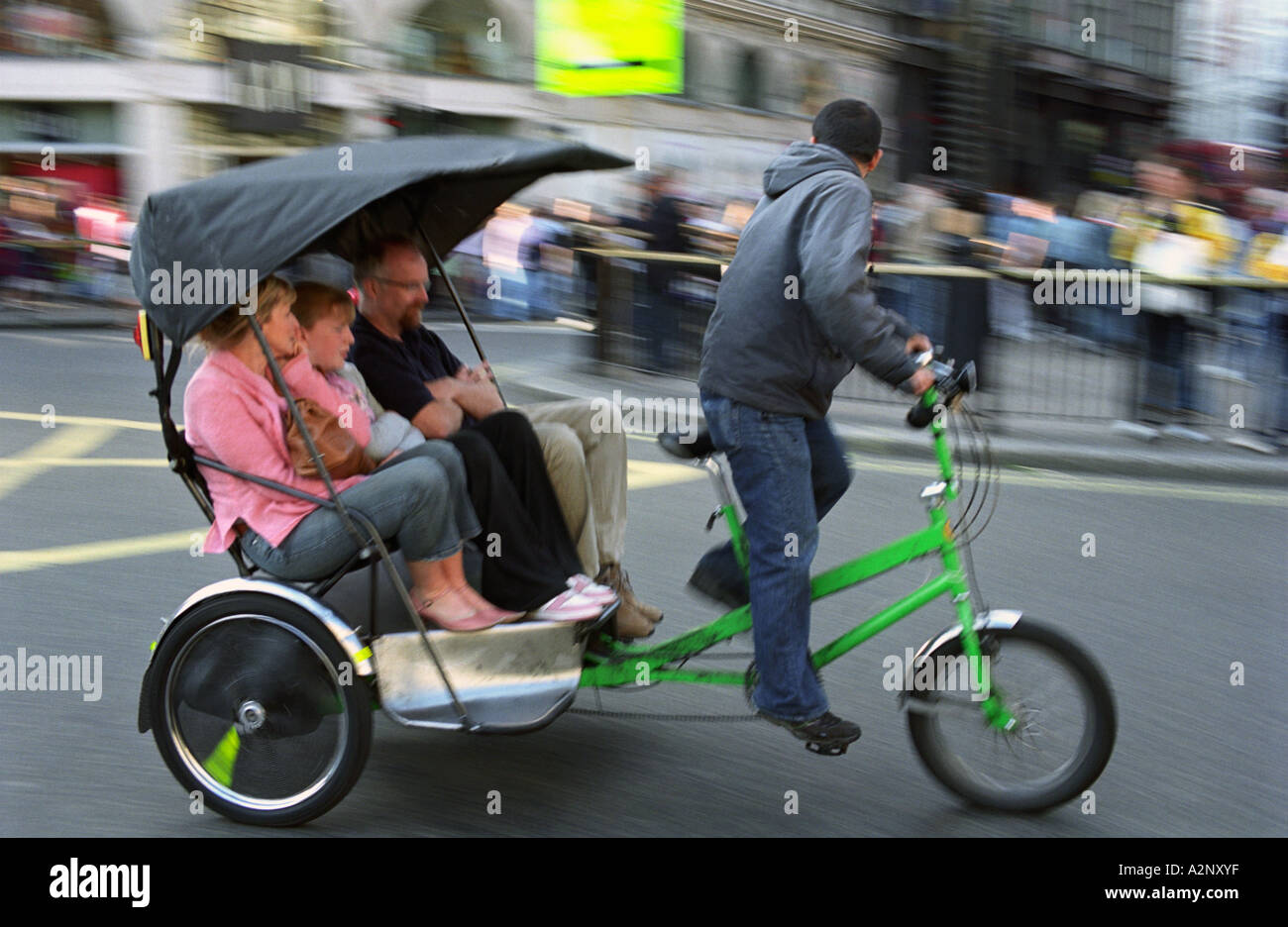 Pedicabs london soho hi-res stock photography and images - Alamy