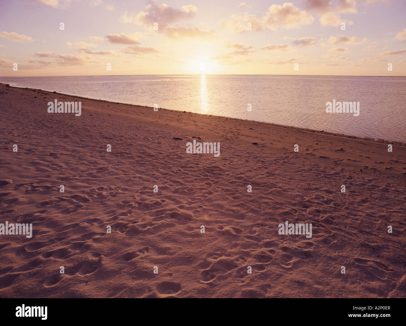 Peaceful beach scene Stock Photo - Alamy