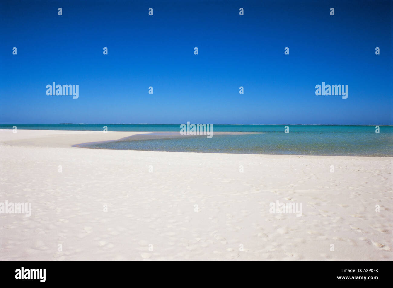Peaceful beach scene Stock Photo - Alamy