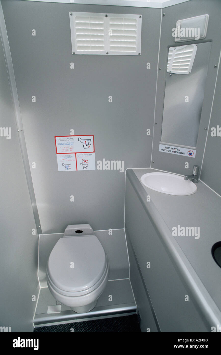 Toilet airplane aeroplane plane hi-res stock photography and images - Alamy