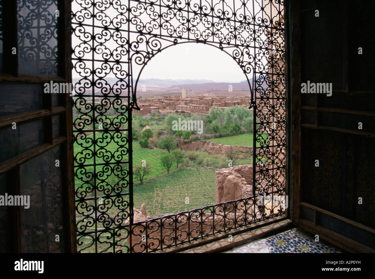 View of morocco from window Stock Photo - Alamy
