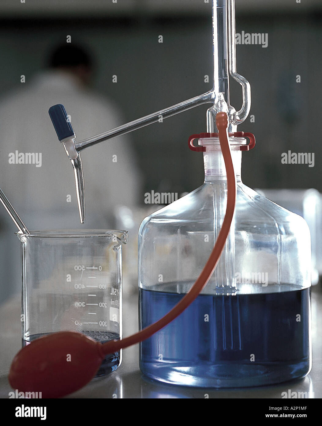 expereriment in laboratory Stock Photo - Alamy