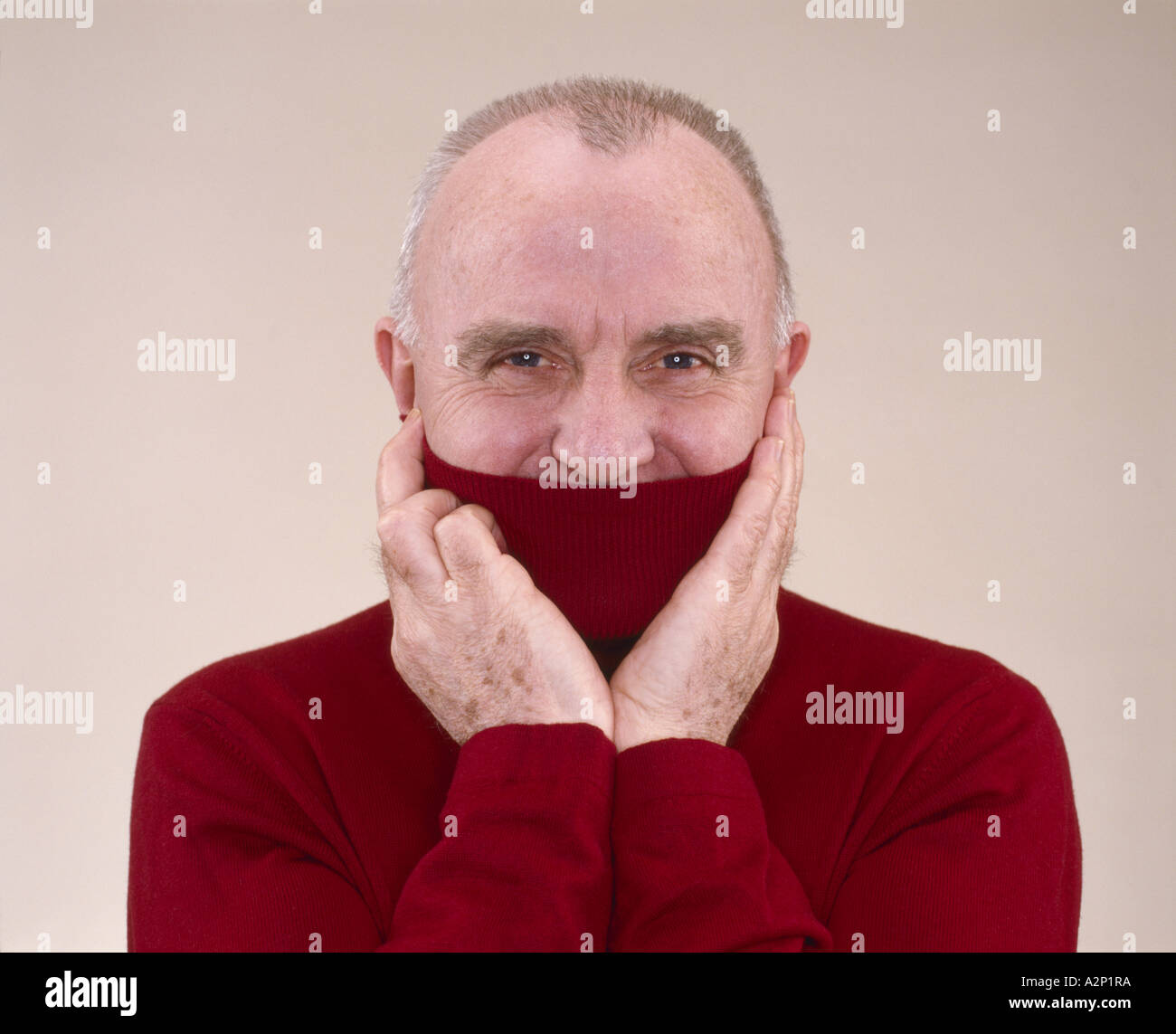 Man with turtleneck over face hi-res stock photography and images - Alamy