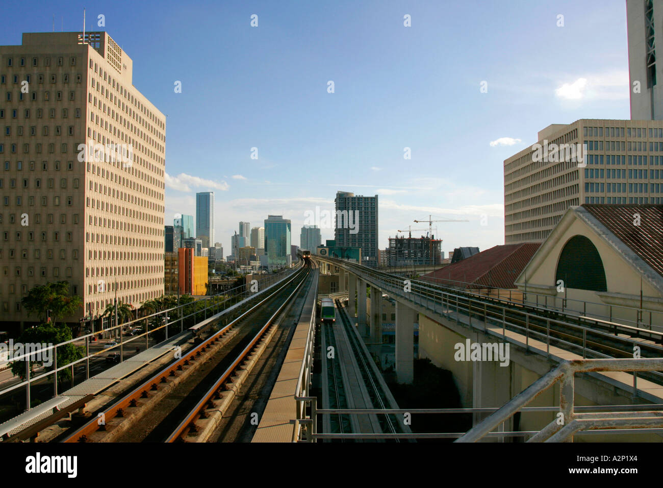Miami Downtown South Sunshine State Florida USA modern office block ...