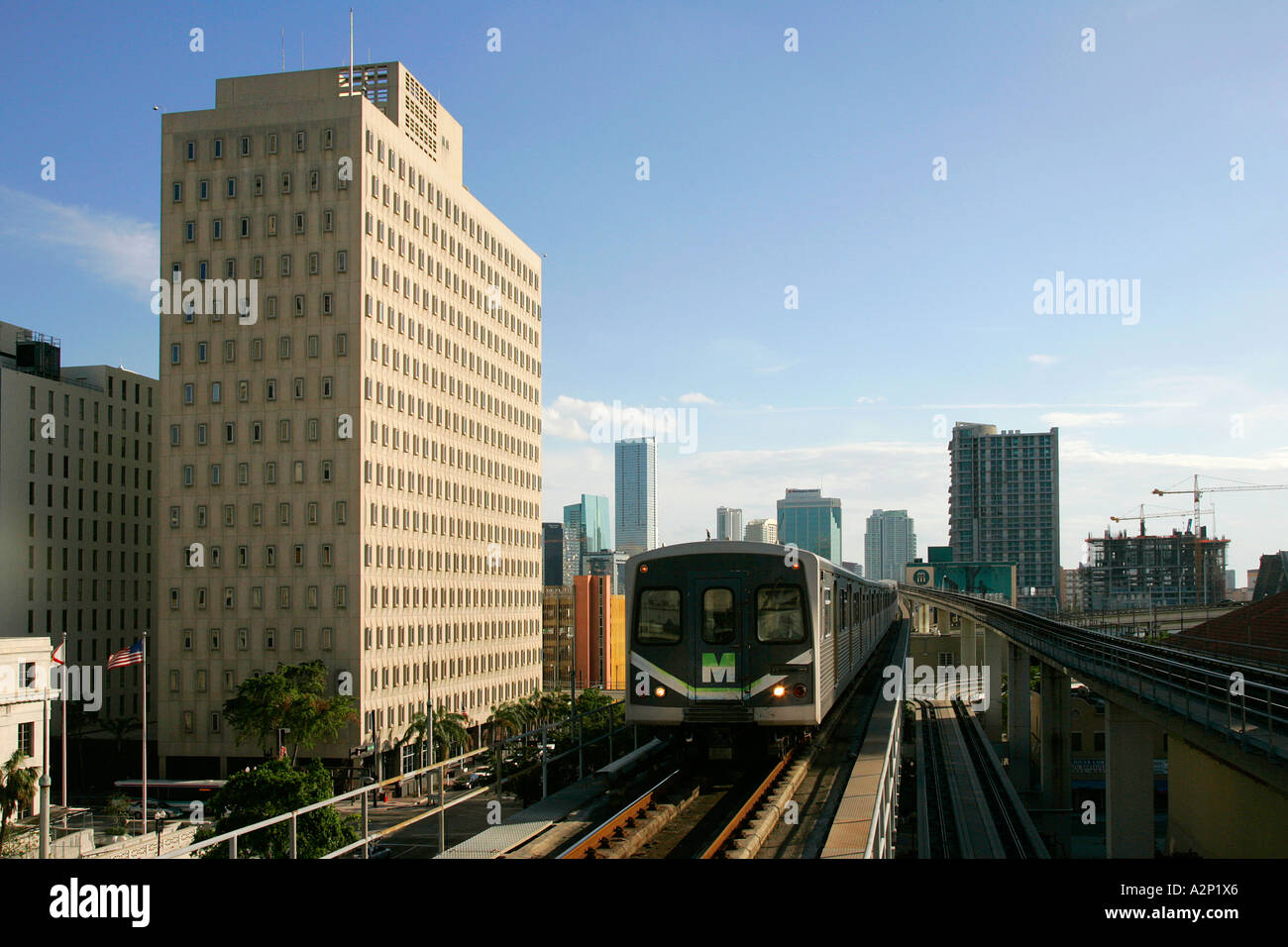 Miami Downtown South Sunshine State Florida USA modern office block ...