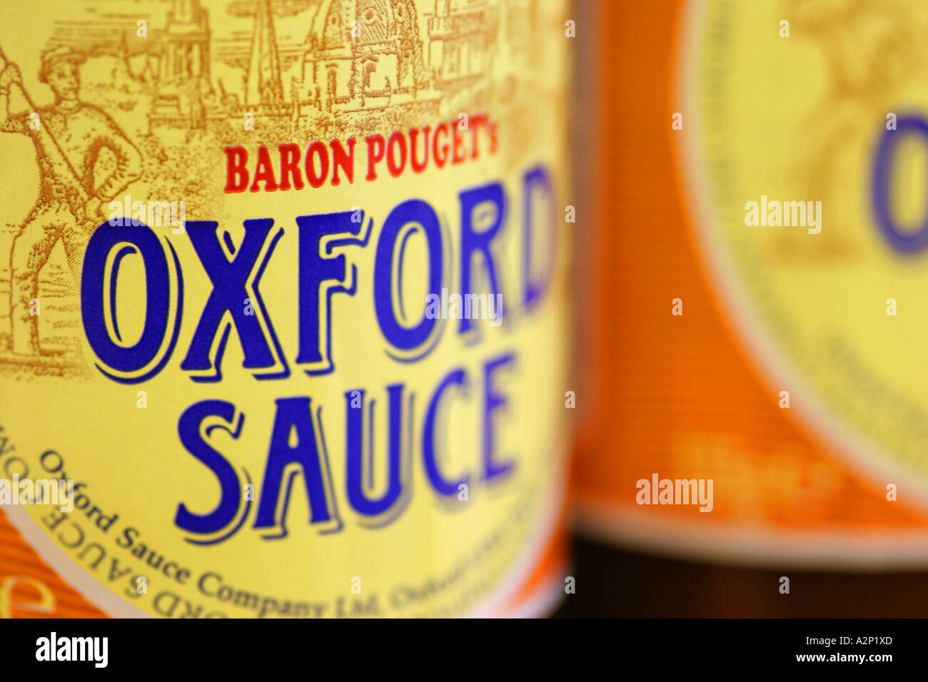 Baron Pouget's Oxford Sauce label Stock Photo - Alamy
