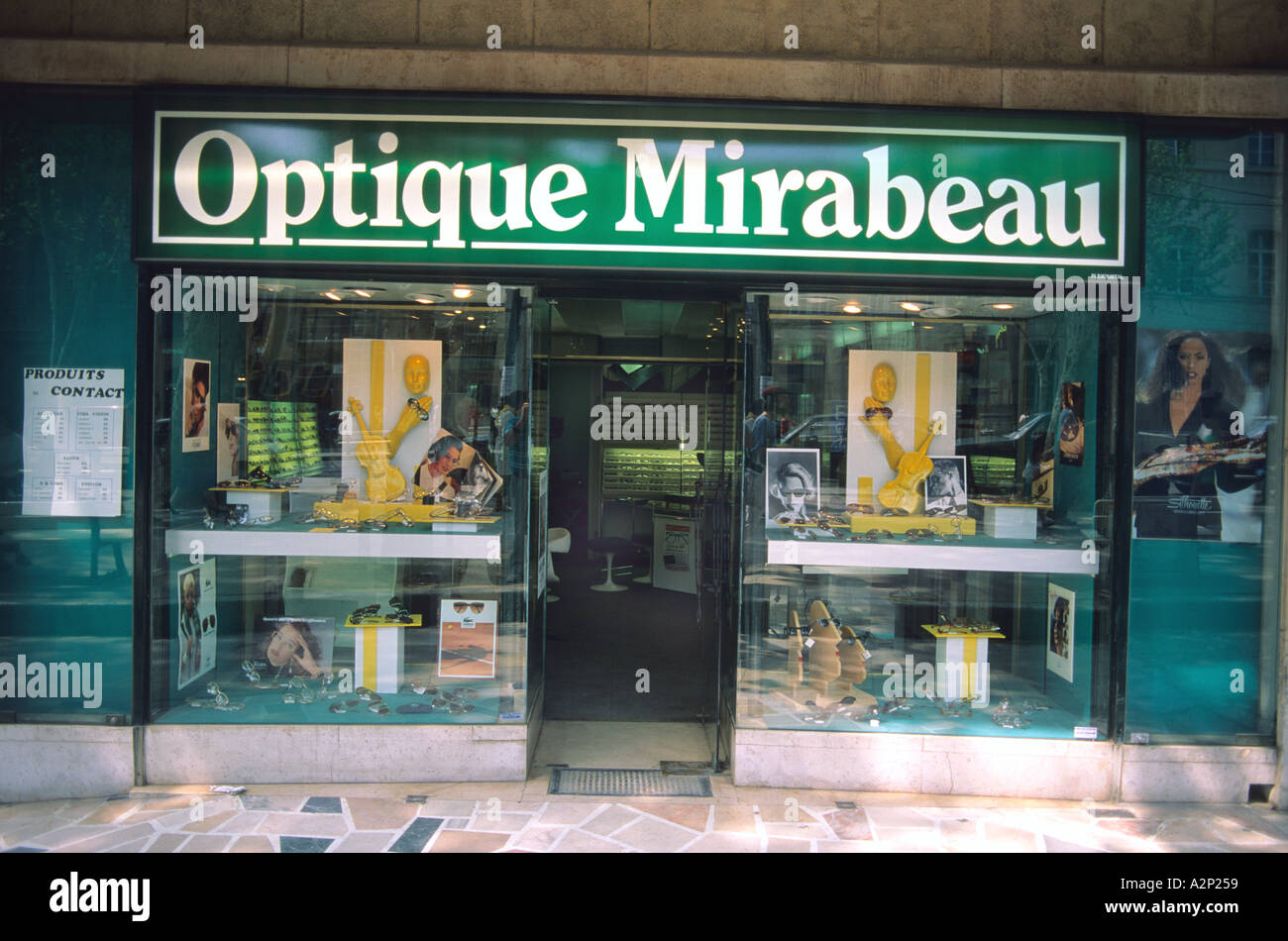 Optical retail store in Paris France Stock Photo - Alamy