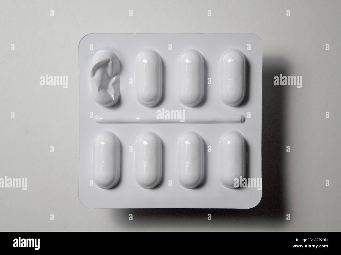 plastic pill packet, one of nine images showing pills in a pack 8 ...