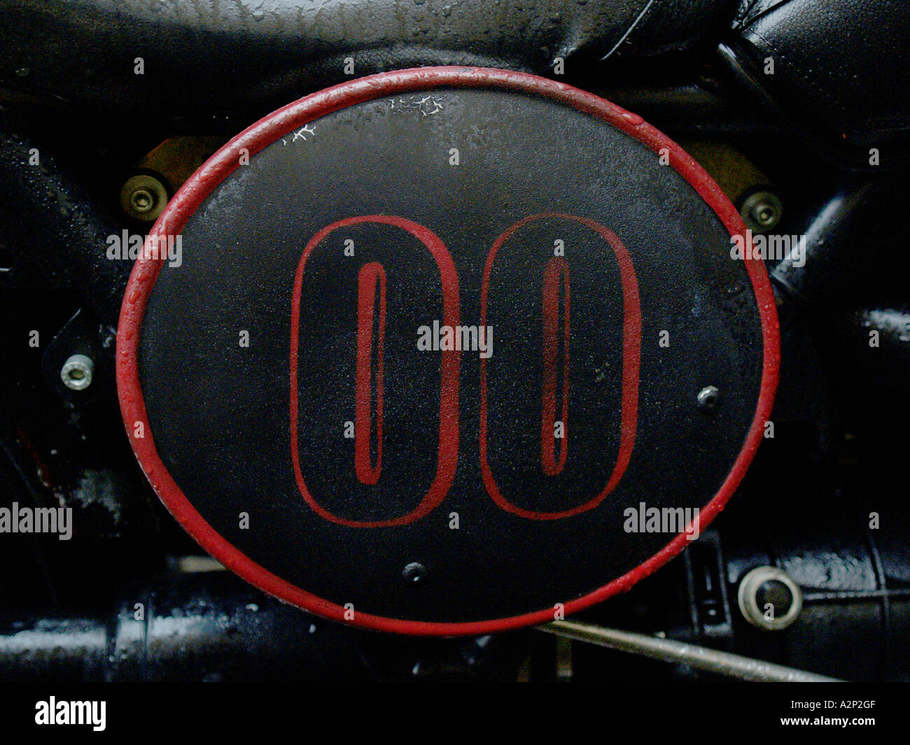 double O number on motorbike Stock Photo - Alamy
