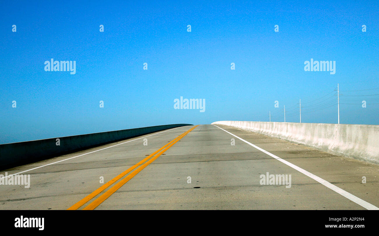 unbelievable view infinity endless water road vast waterfront America ...