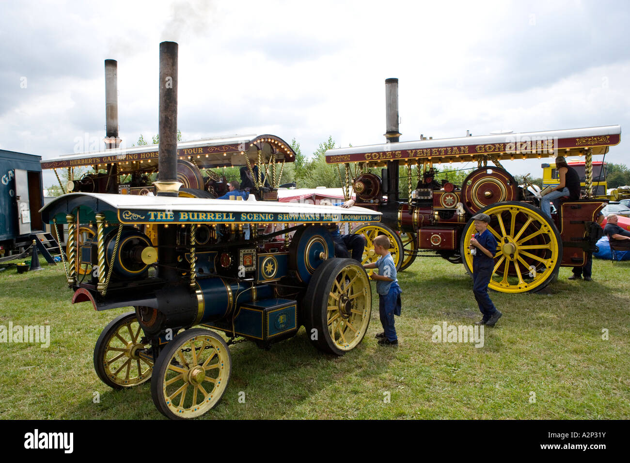 traction engines at pickering steam fair in Yorkshire Stock Photo - Alamy
