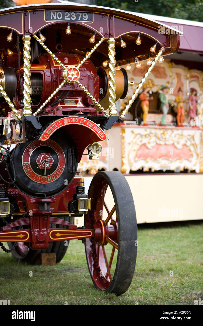 steam traction engine with a pipe organ at Pickering steam fair in ...