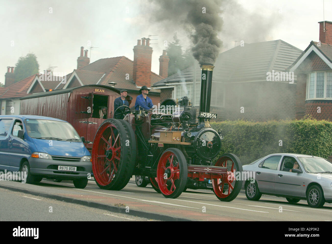 Steam locomotive Train Tracks vintage steam engine street afternoon ...