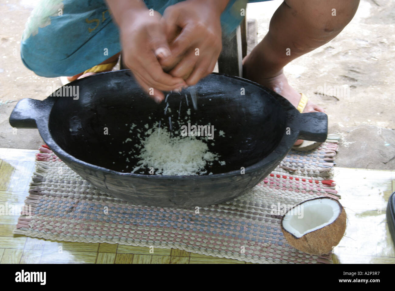 Ade 100 Samoa,Salani Village Stock Photo - Alamy