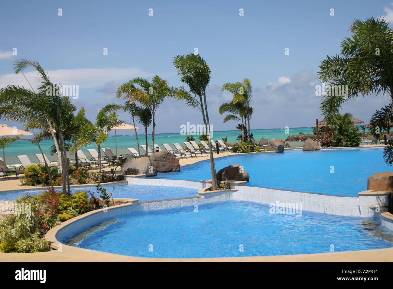 Ade 092 Samoa,Aggie Grey's Lagoon,Beach Resort and Spa Stock Photo - Alamy