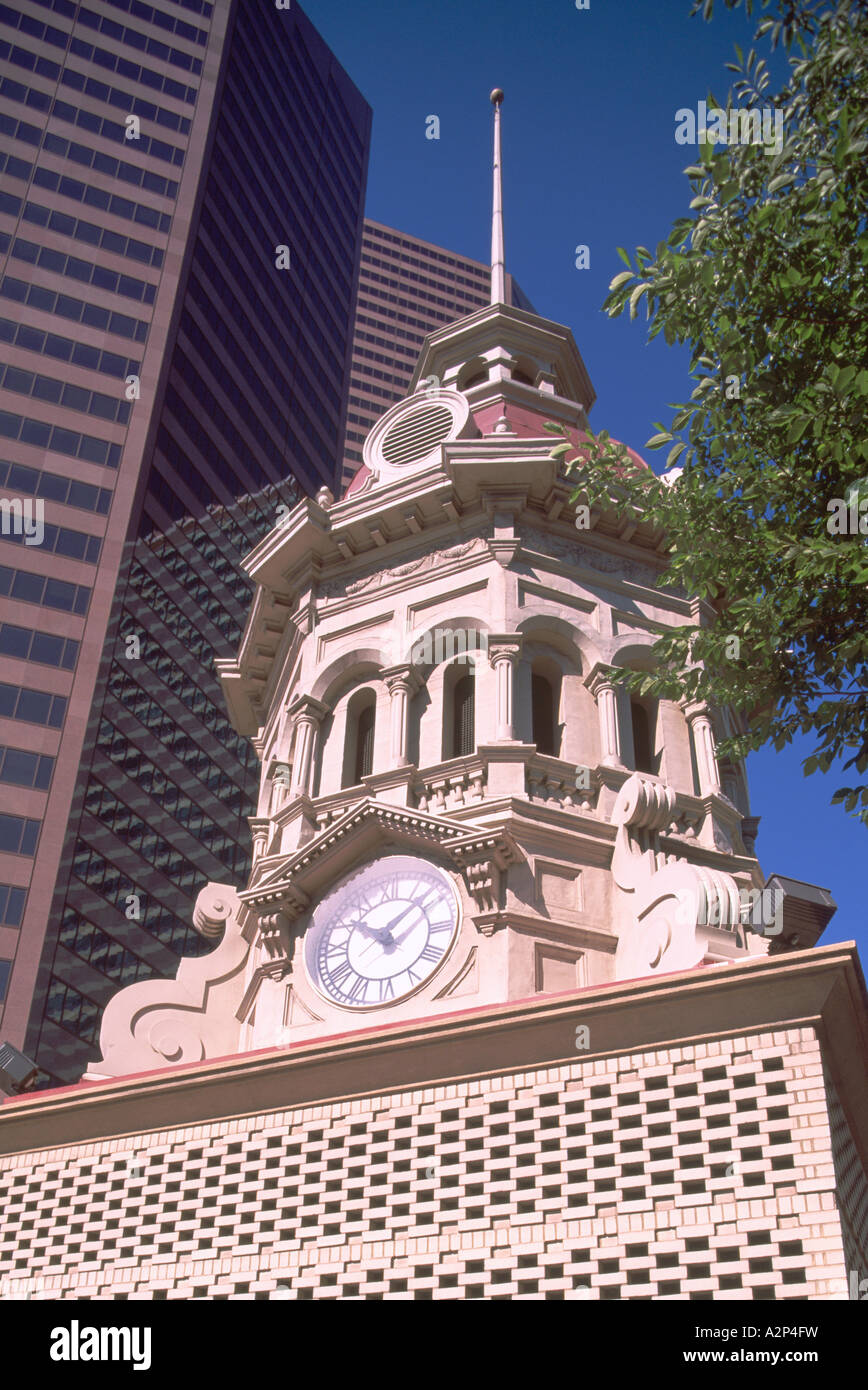 James Short Park Cupola with 1886 Clockworks Downtown in the City of ...