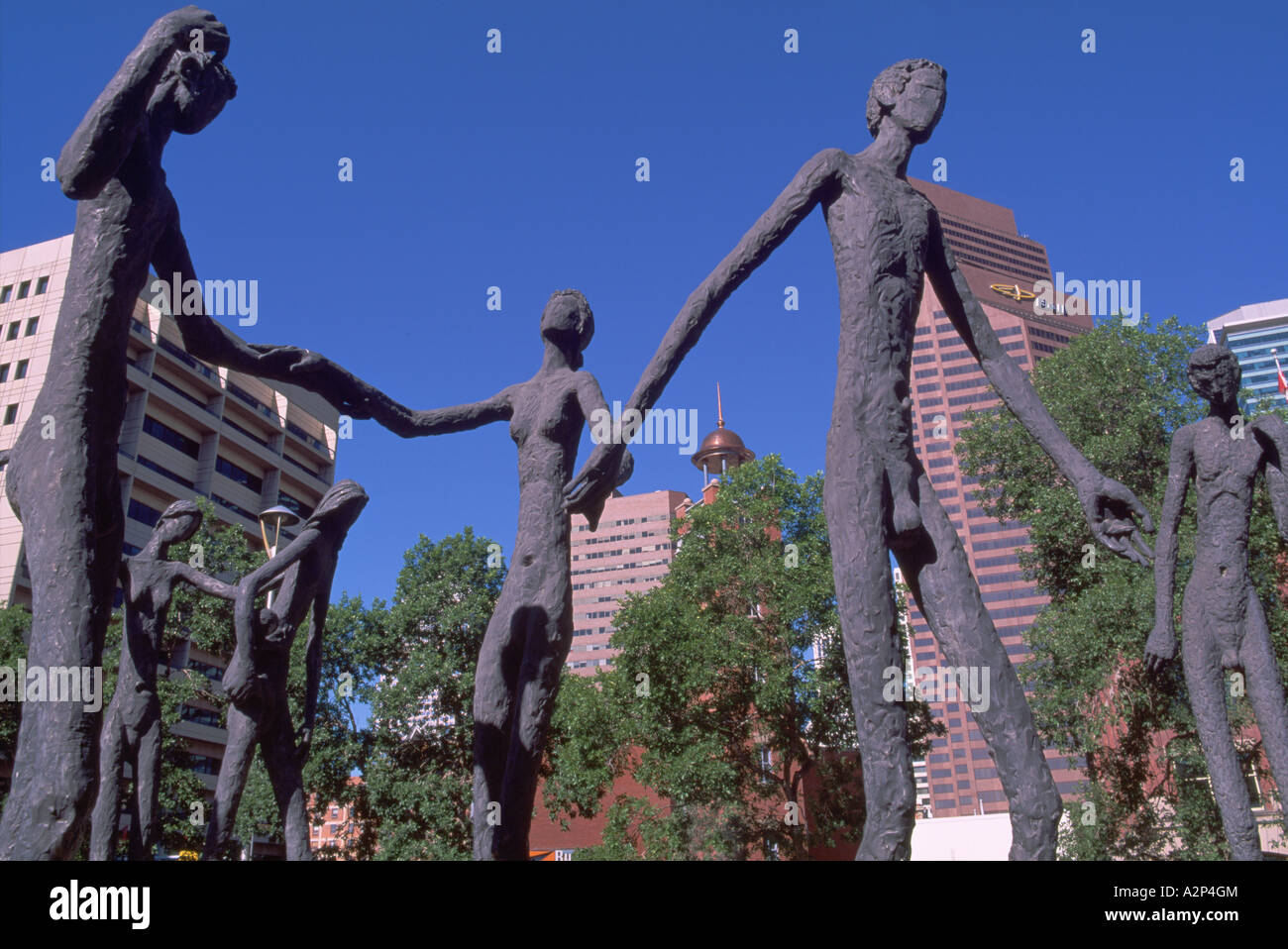 The Family of Man Sculptures by Artist Mario Armengol Downtown in the ...