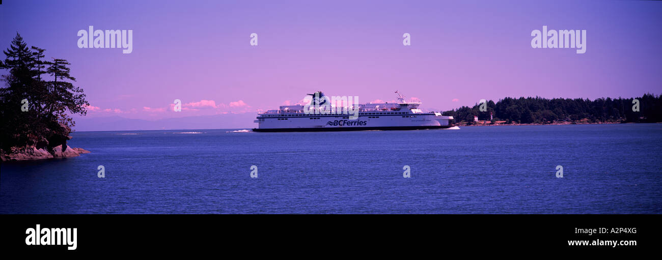 BC Super Ferry en route to Swartz Bay Terminal on Vancouver Island ...