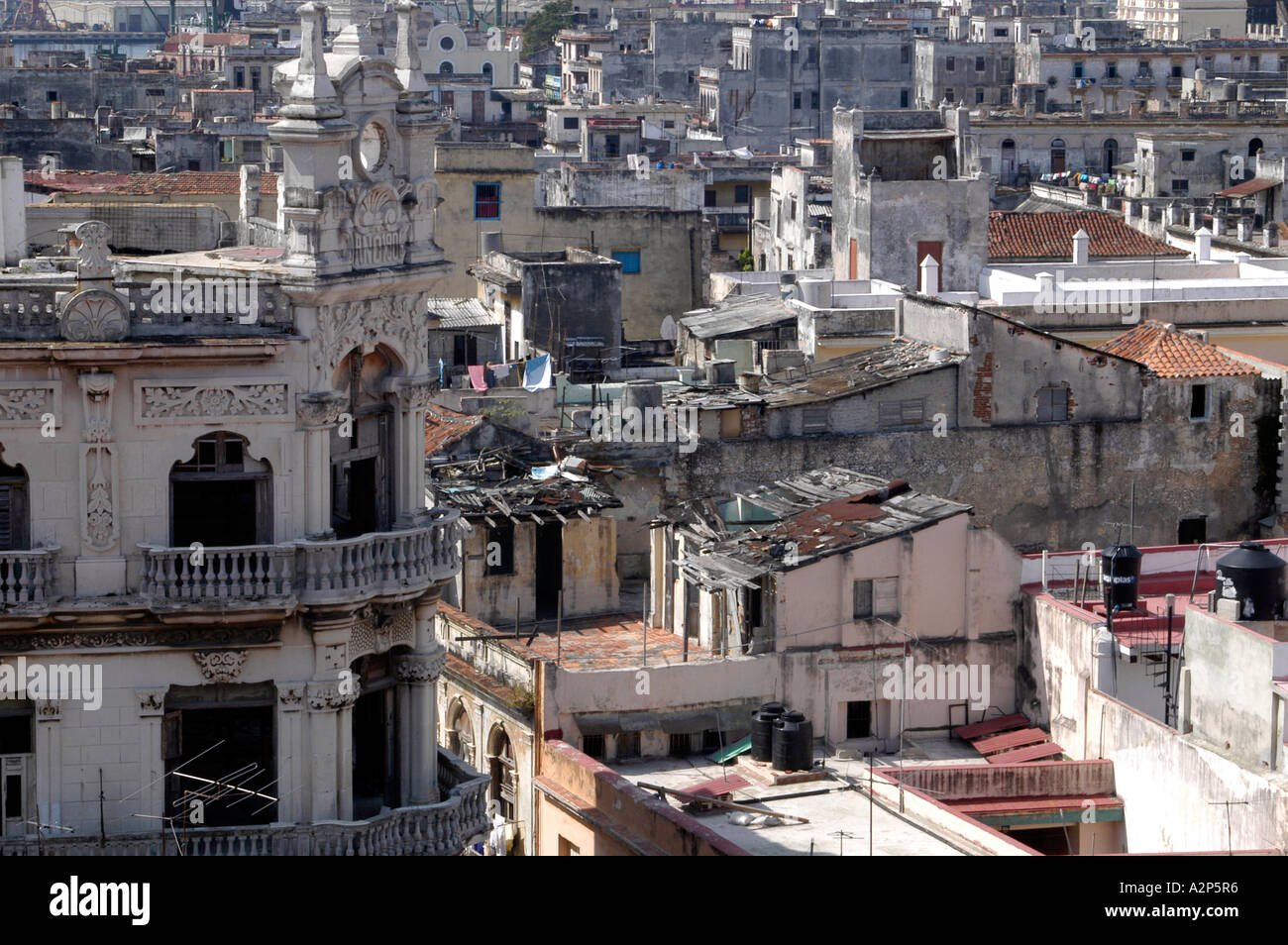Havana Rooftops, Cuba Stock Photo - Alamy