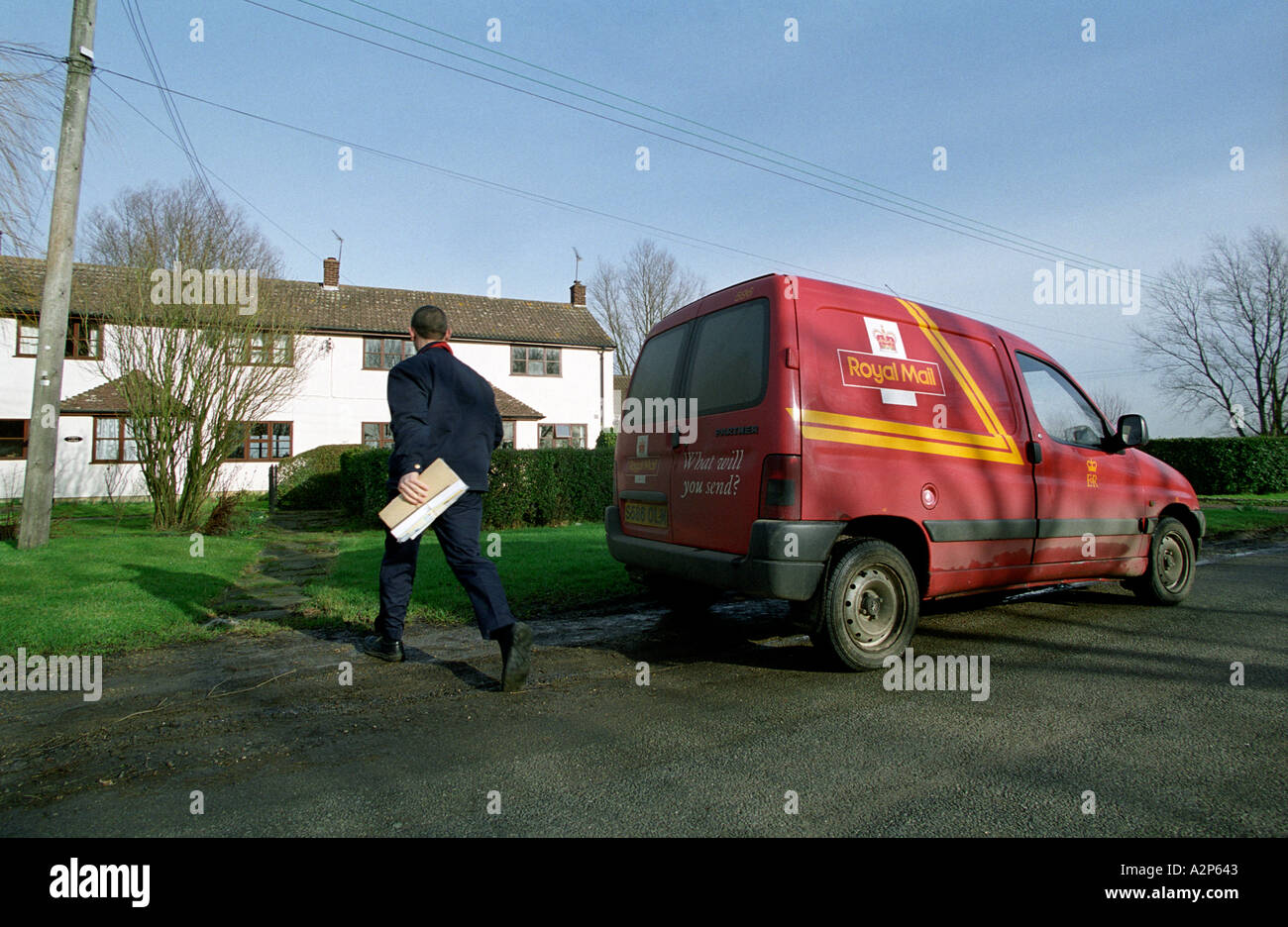 Postman with letter hi-res stock photography and images - Alamy