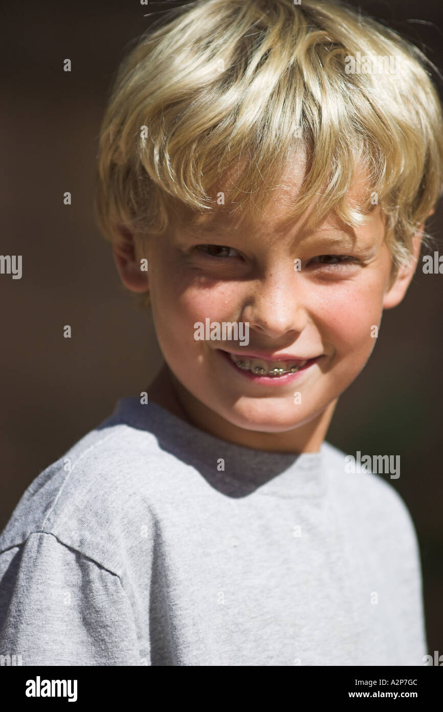 Portrait of a young boy Stock Photo - Alamy