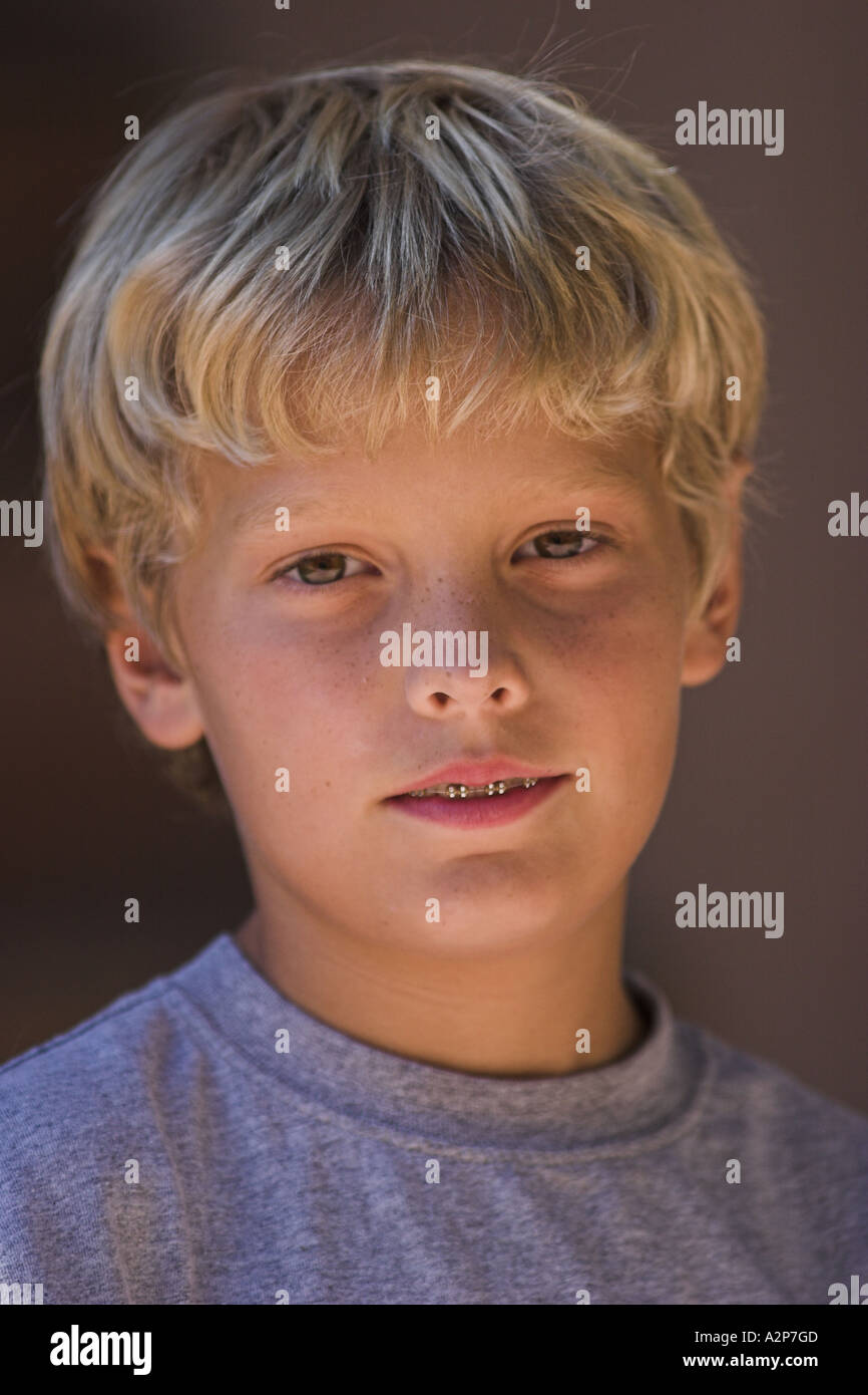 Portrait of a young boy Stock Photo - Alamy