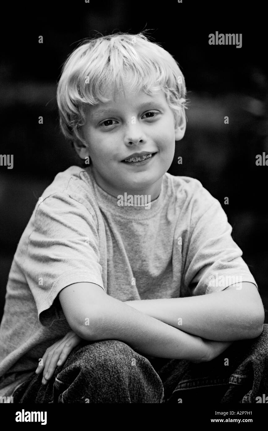 Portrait of a young boy Stock Photo - Alamy