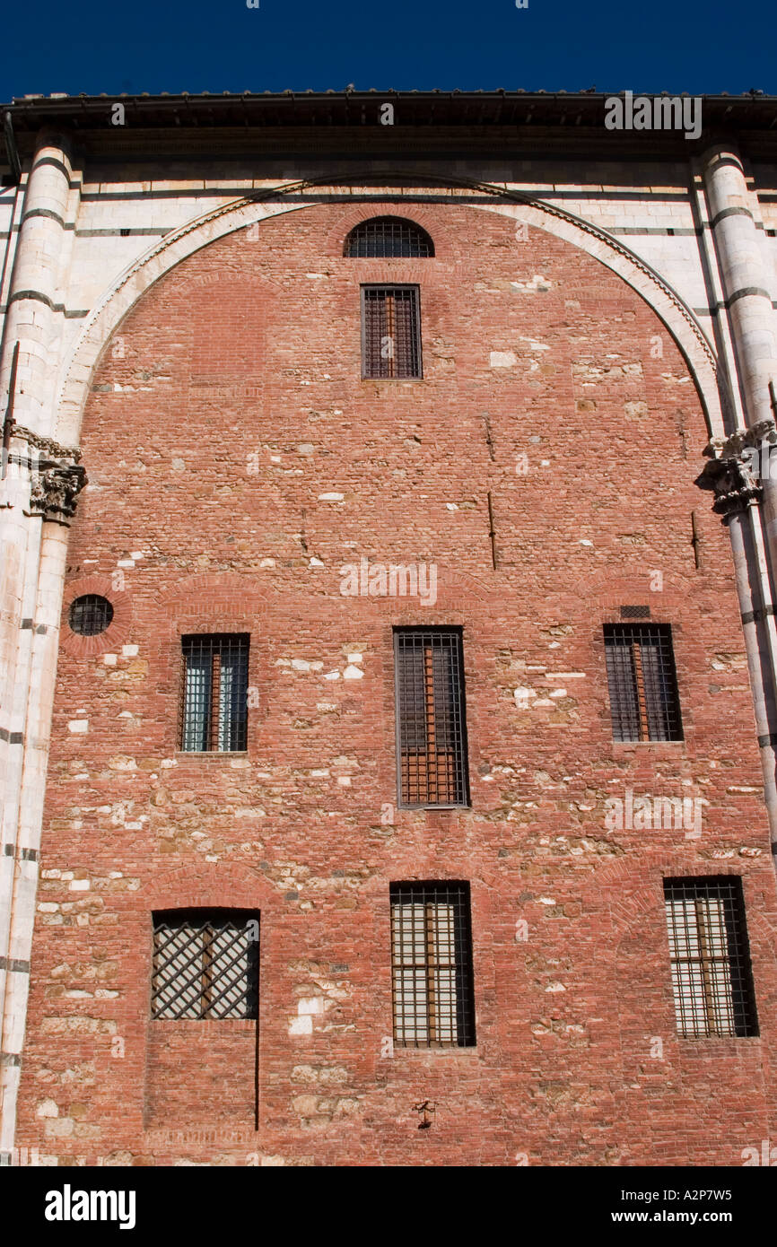 Medieval red brick building beside the Duomo of Siena ,Italy Stock ...