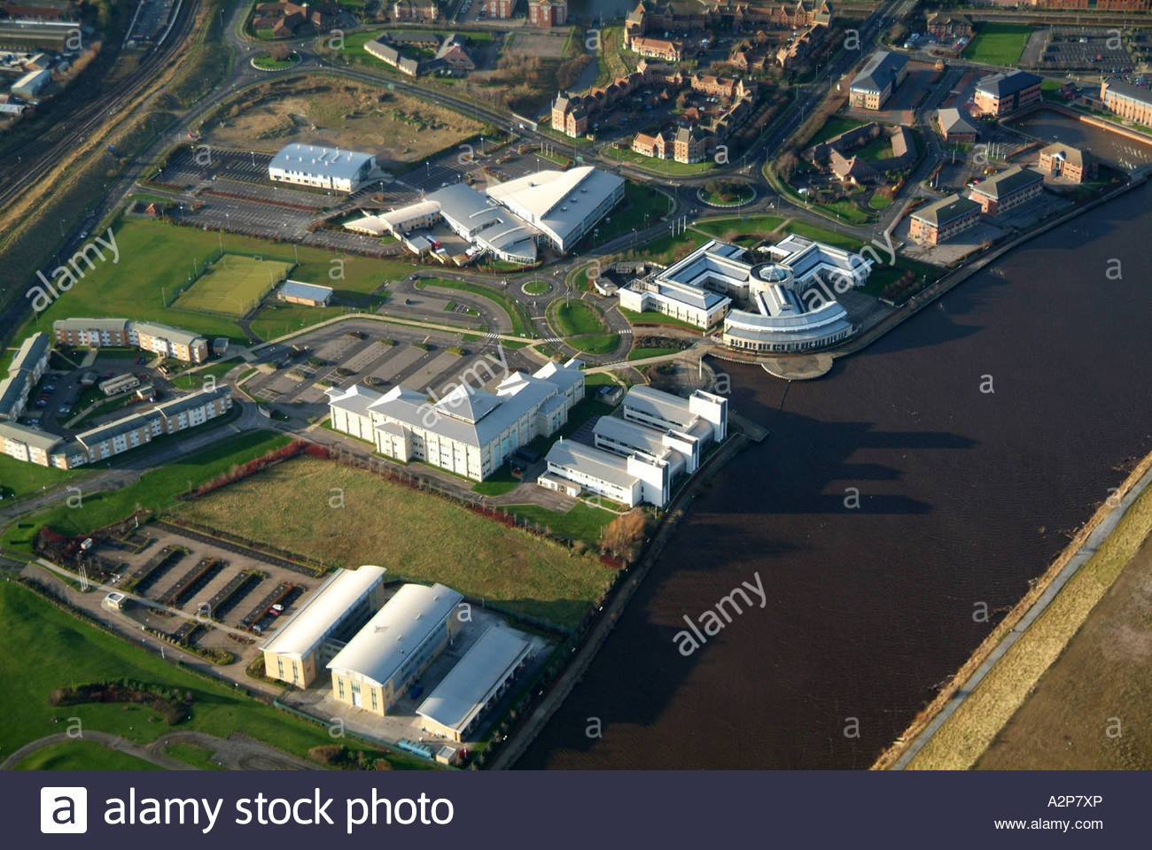 Aerial View Durham University Stock Photos & Aerial View Durham ...