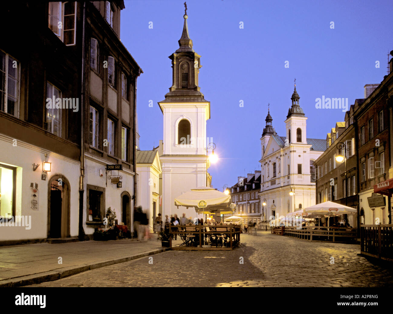 Poland Warsaw Freta Street Stock Photo - Alamy