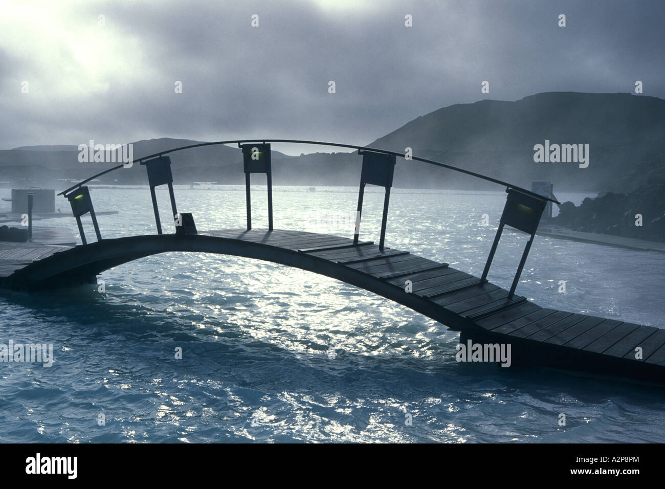 Wooden bridge over swimming pool hi-res stock photography and images ...