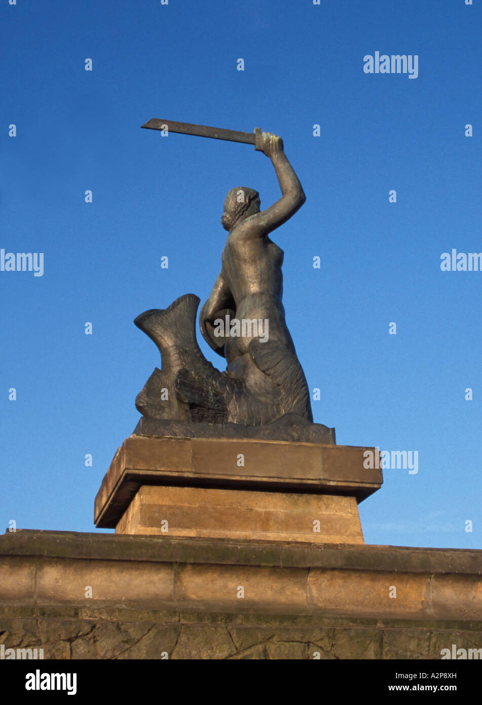 Poland Warsaw Mermaid Syrena A statue by Ludwika Nitschowa on the ...