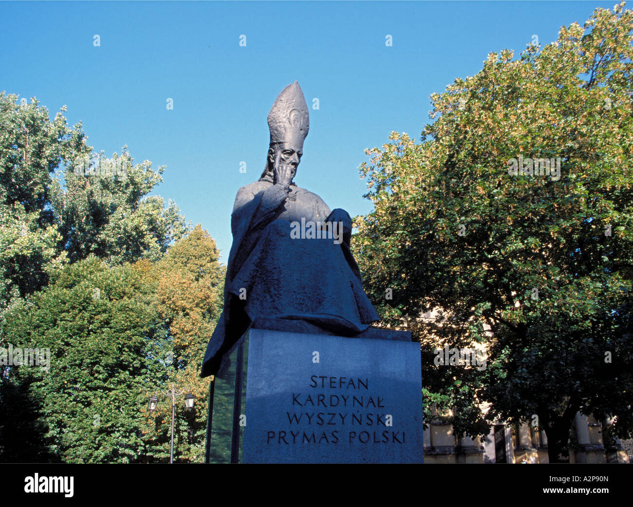 Poland Warsaw Cardinal Stefan Wyszynski Stock Photo - Alamy