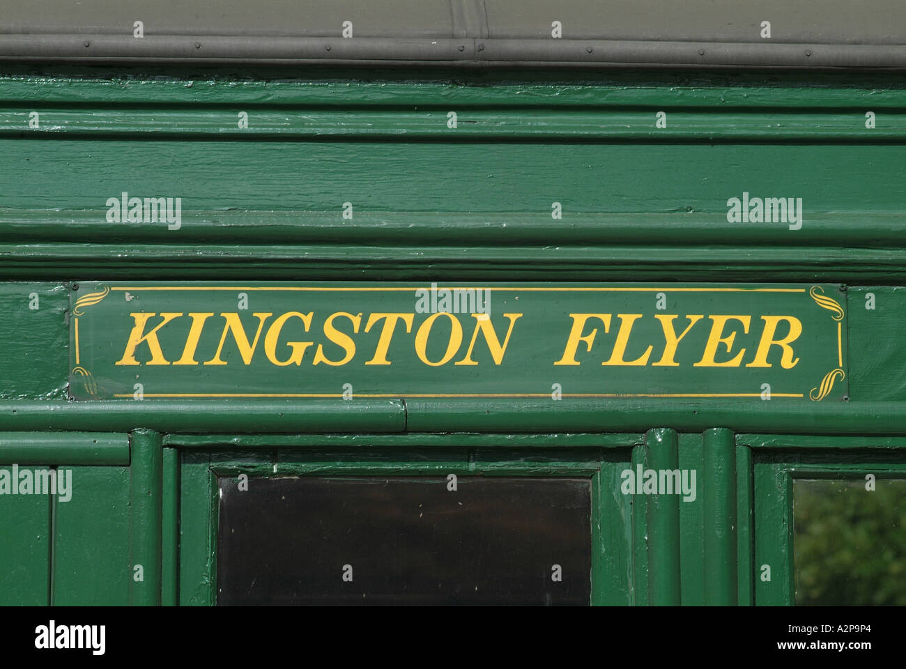 Kingston Flyer steam train in New Zealand Stock Photo - Alamy