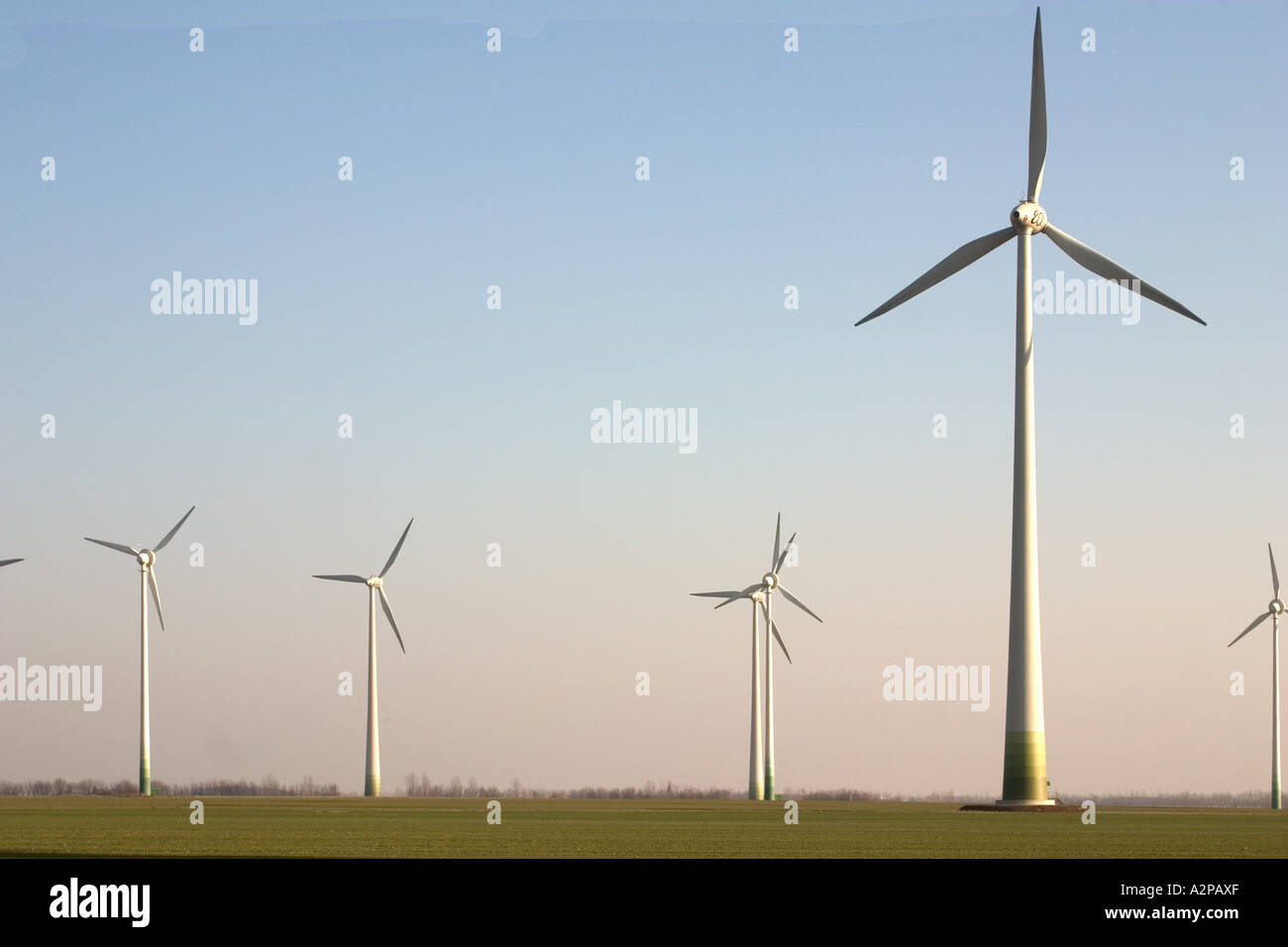 wind engines; wind turbines Stock Photo - Alamy