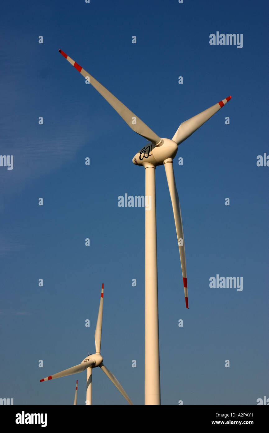 wind engines; wind turbines Stock Photo - Alamy