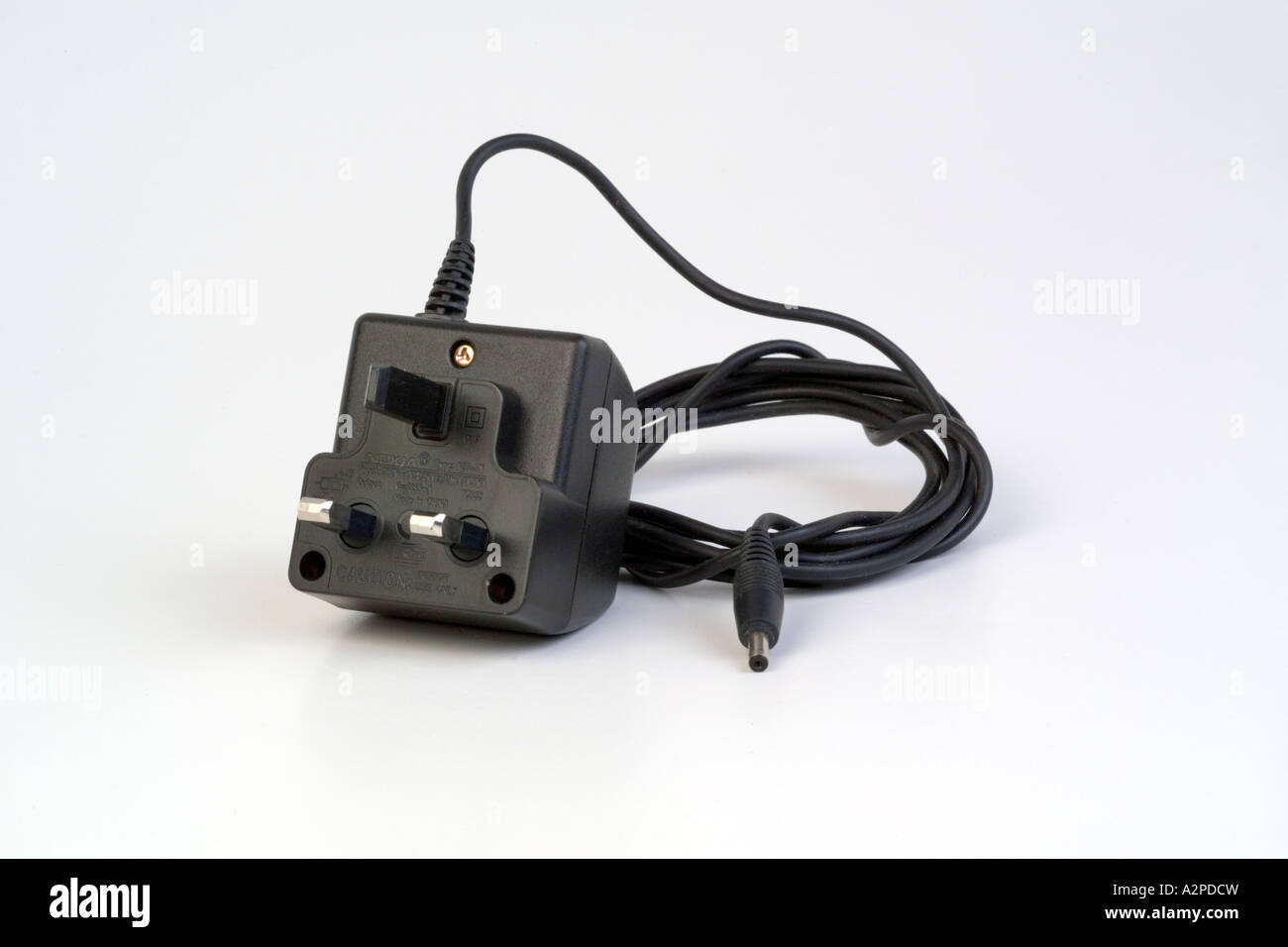 240v UK mains 3 pin plug phone charger Stock Photo - Alamy