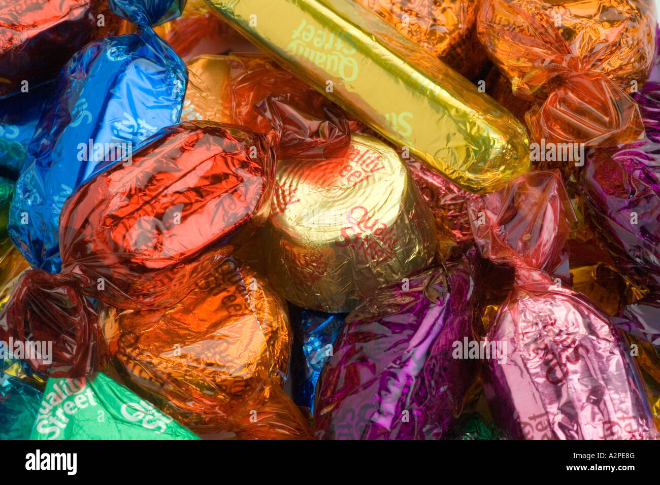 British Quality Street Colourful Sweet collection Stock Photo - Alamy
