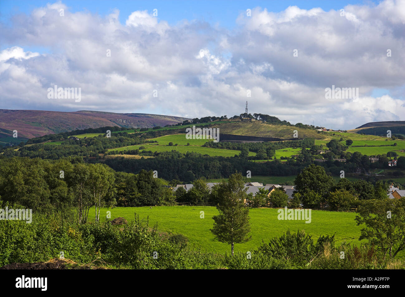 View of Mouselow Quarry at Glossop in Derbyshire Stock Photo - Alamy