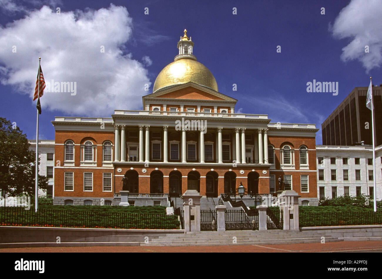 State House, Boston, Massachusetts, New England, USA. Designed by ...