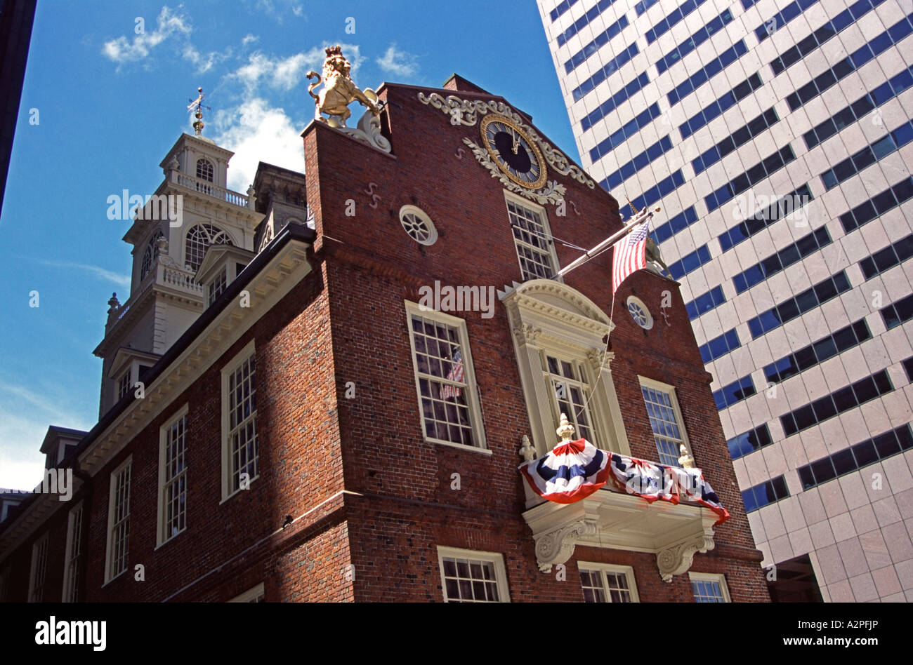Old State House, Boston, Massachusetts, New England, USA. Oldest public ...