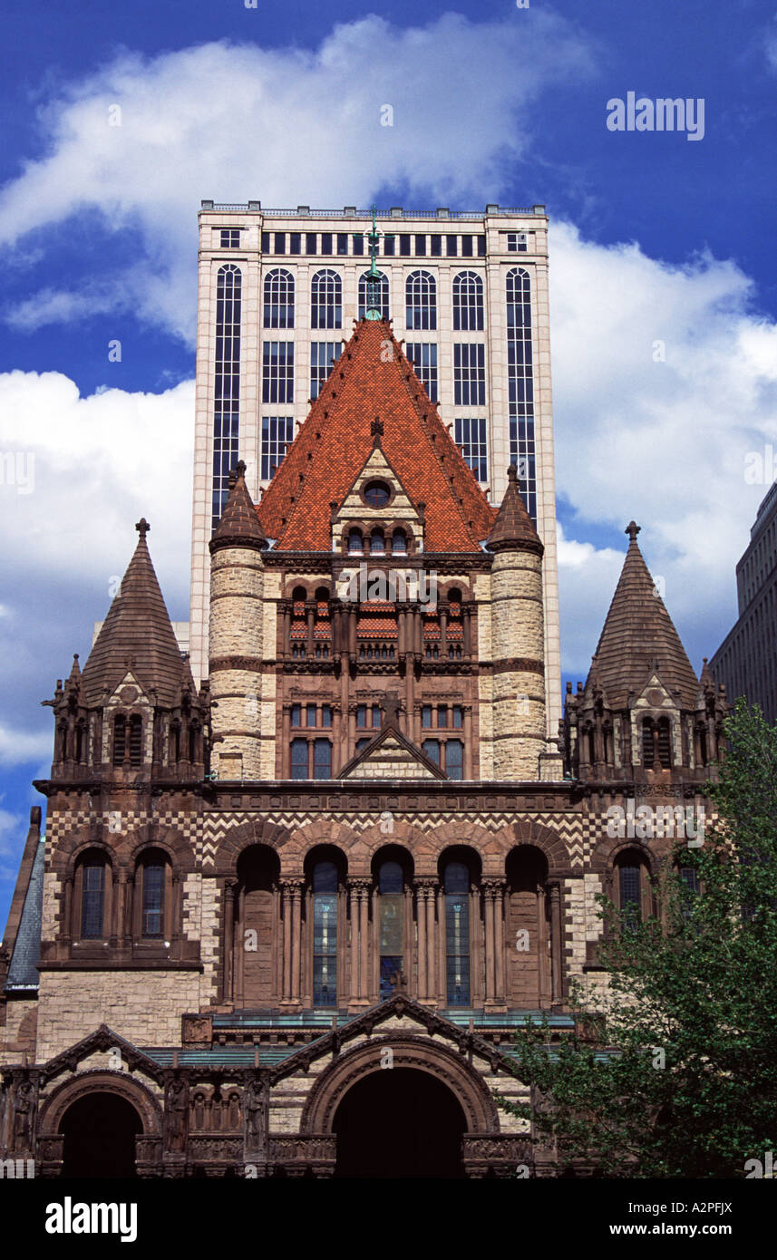 Trinity Church, Copley Square, Boston, Massachusetts, New England, USA ...