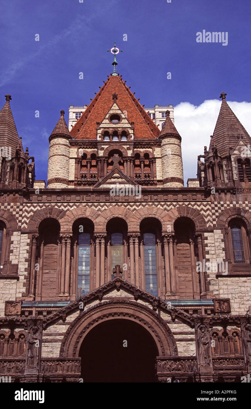 Trinity Church, Copley Square, Boston, Massachusetts, New England, USA ...