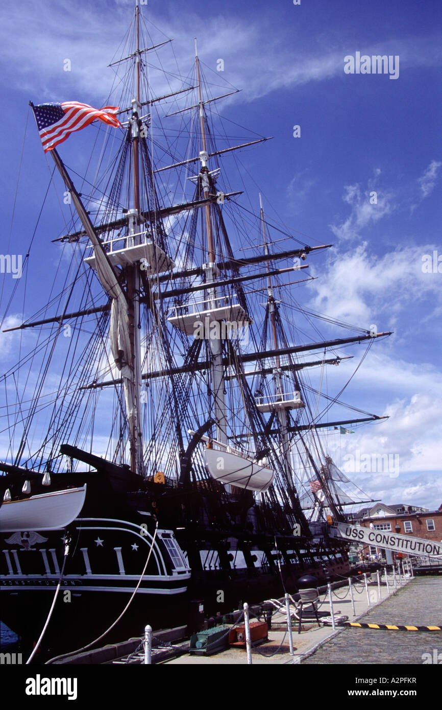 USS Constitution, Charlestown Naval Yard, Boston, Massachusetts, New ...