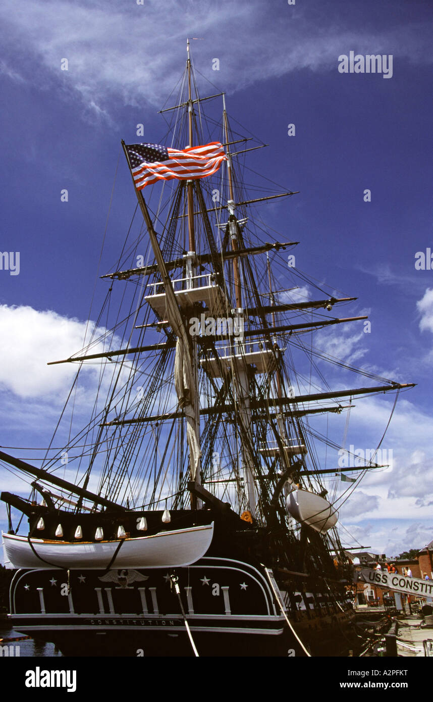 USS Constitution, Charlestown Naval Yard, Boston, Massachusetts, New ...
