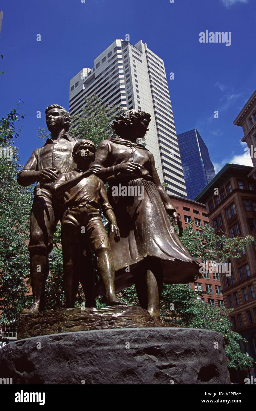 Irish Famine Memorial Sculpture, Boston, Massachusetts, New England ...