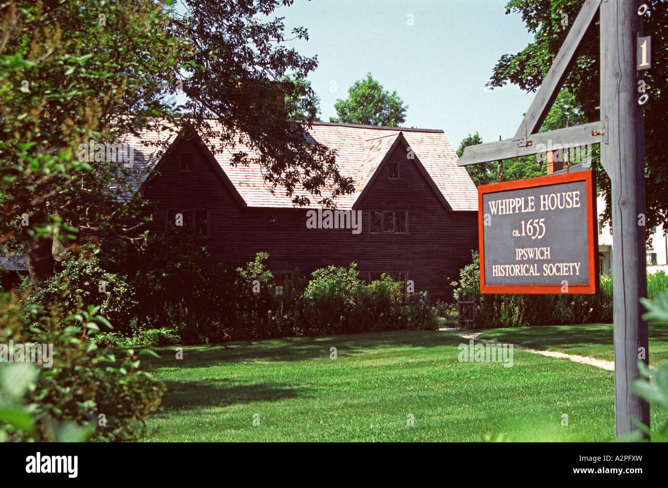 John Whipple House, built circa 1655, Ipswich, Massachusetts, New ...