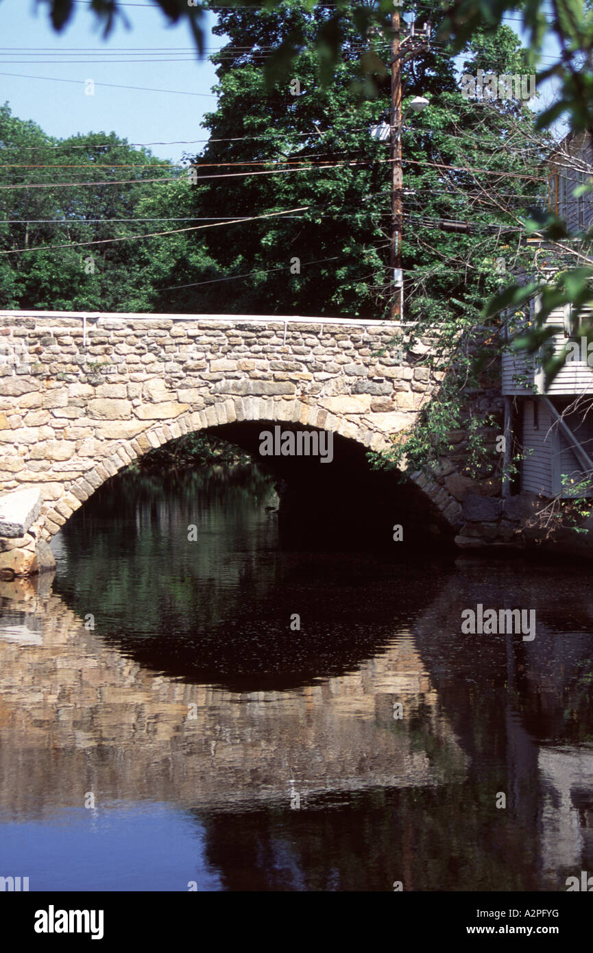 Choate Bridge, built in 1764, Ipswich, Essex County, Massachusetts, New ...