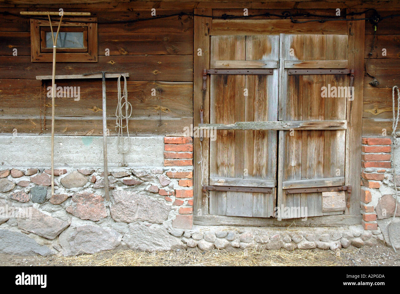 Old polish byre Stock Photo - Alamy